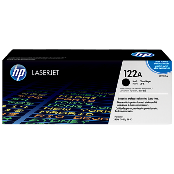 Картридж HP Q3960A 122A п.к. черный, для HP Color LaserJet 1550/2550l/2550ln/ 2550n/2800/2820/ 2840 (5 000 стр.)