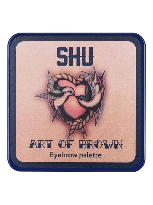 SHU Палетка для макияжа бровей Art Of Brown, №202 темно-коричневый, 4.4 г