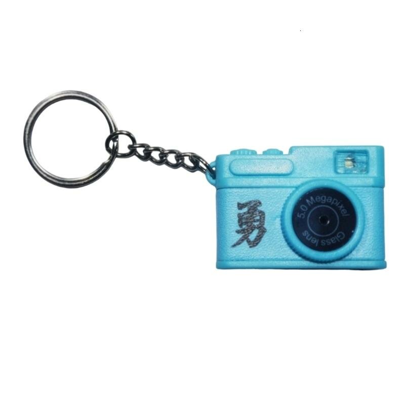 Светодиодный мини-камера-брелок с подсветкой и звуком, Восторженное слово синее