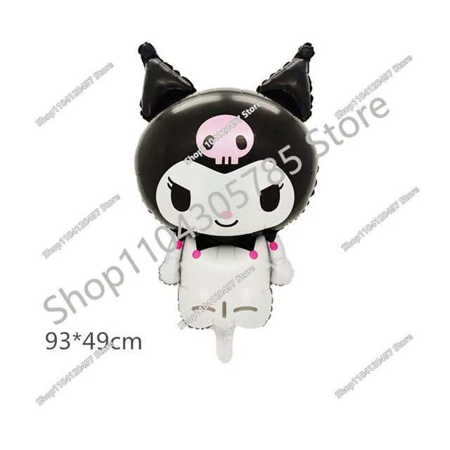 Набор фольгированных воздушных шаров с мультяшными персонажами Sanrio: Куроми, Май Мелоди, Коричная собачка, Hello Kitty. Игрушка для украшения детского дня рождения.