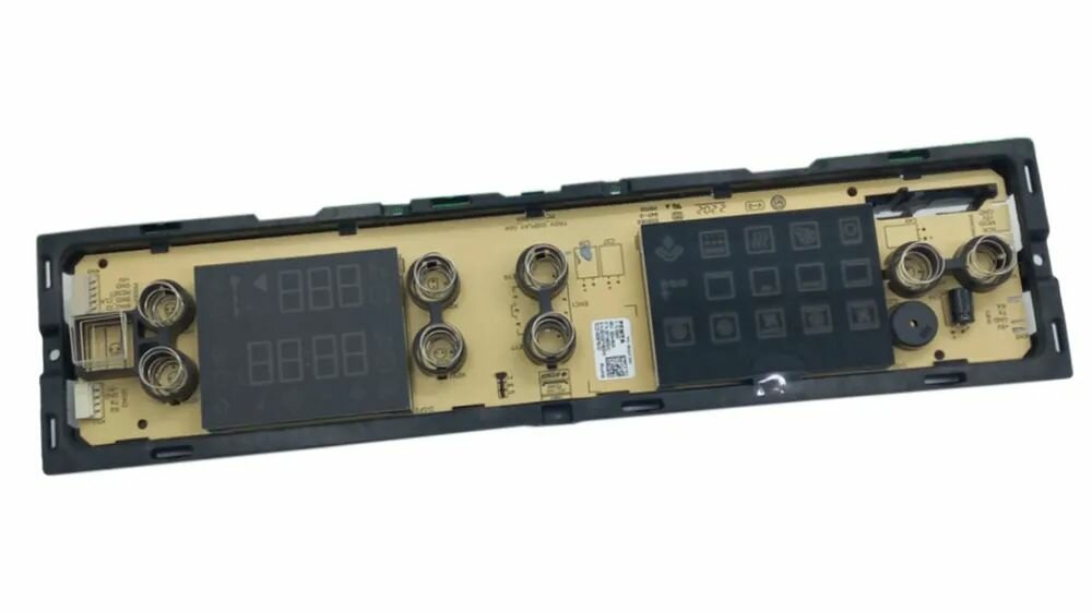 Плата с двумя дисплеями для духового шкафа Beko 267480063 (информация на корпусе: 49-01, G:04 B:04, 267480089, информация на плате: 267480041, E56063, PC1398MB04)