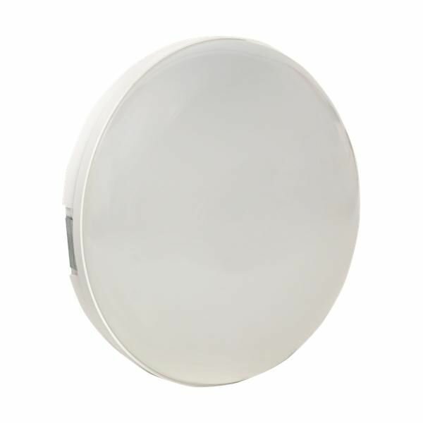 Светильник светодиодный EKF ДПО-2800, 12 Вт, 6500 К, IP65, круглый, с оптико-акустическим датчиком движения, LUMA