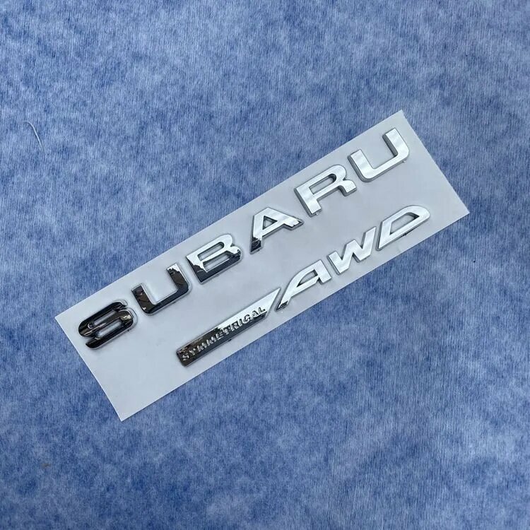Серебро-Применяется к логотипу Forester Subaru Symmetrical AWD, эмблеме заднего чемодана, наклейке с буквами на английском языке, аксессуарам для модификации автомобиля
