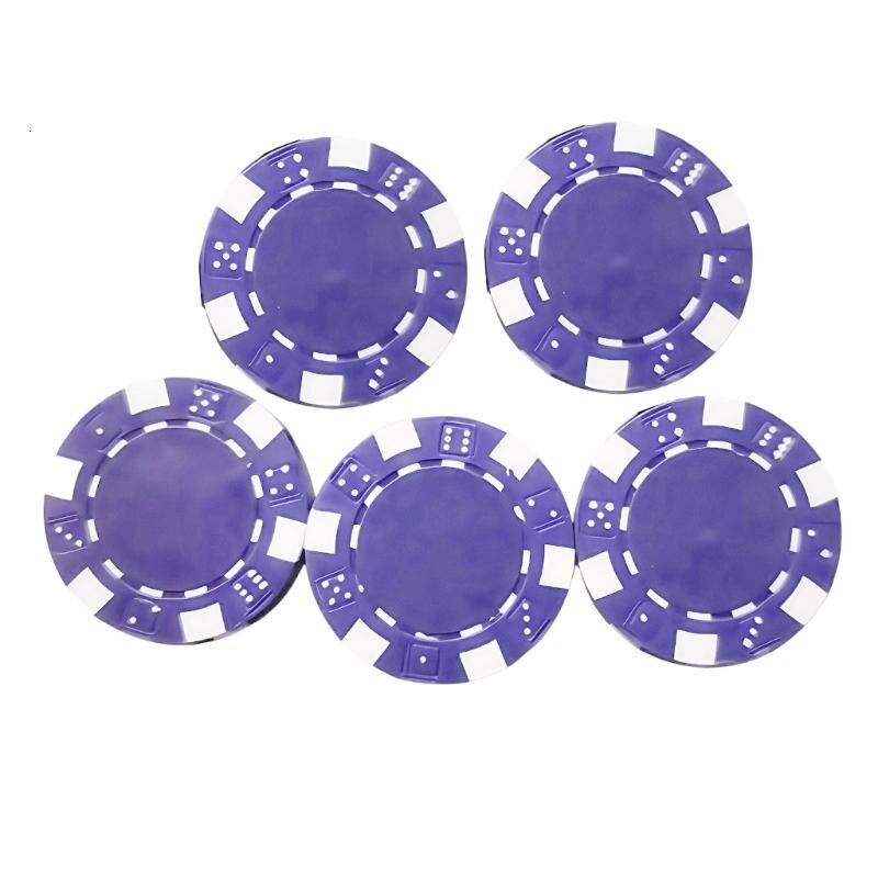 Фишки для покера 25 шт, обучающие монеты для счёта, награды для детей, Фиолетовый