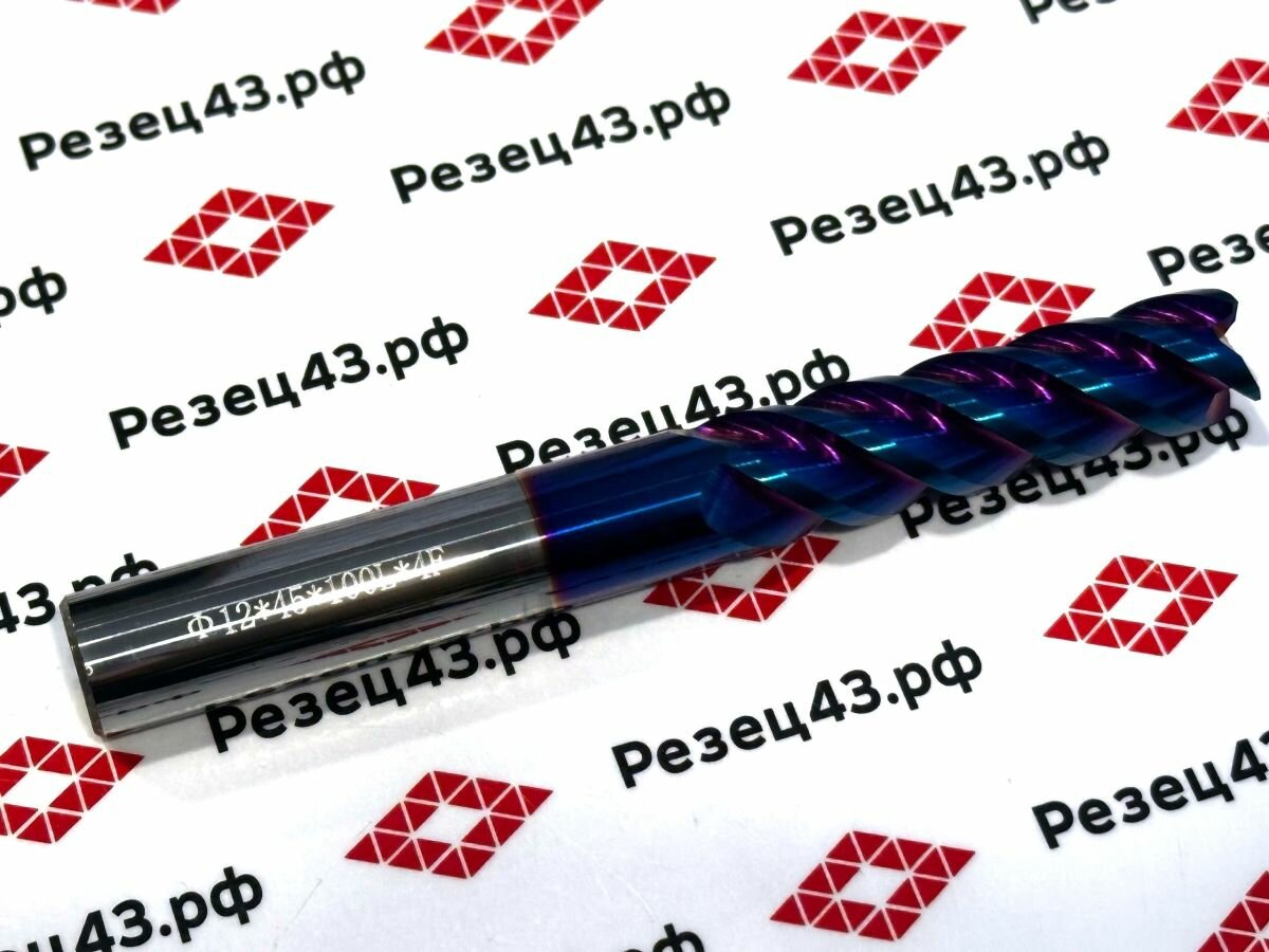 Концевая фреза D12-D12-100 mm 4Z, сталь (HRC65)