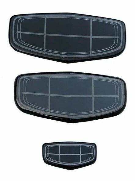 Шильдик на Geely Atlas, Emgrand X7 new, эмблема логотип на джили атлас, комплект 3 шт.