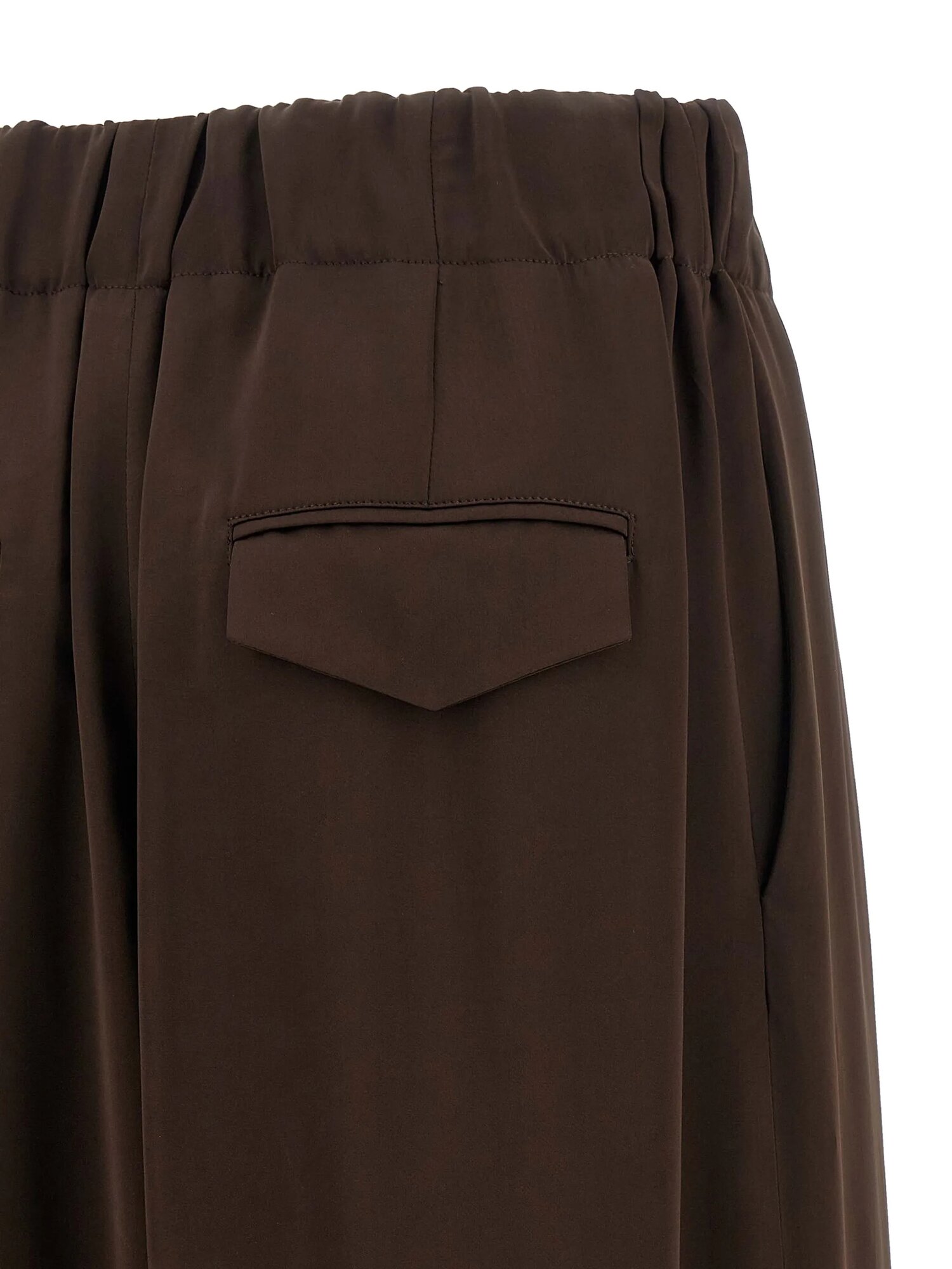 Брюки Jil Sander Low-crotch wide trousers, размер 36, brown — фото 1