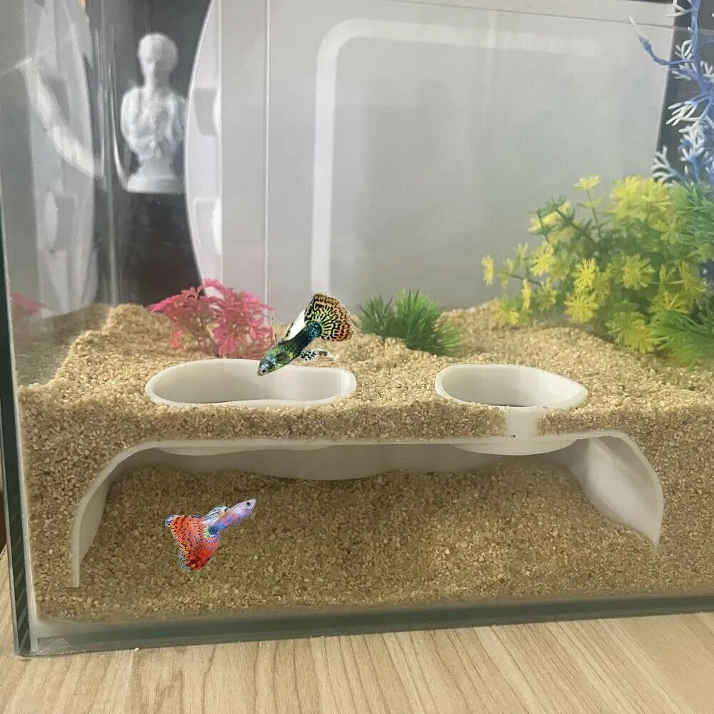 Аквариумные пещеры, подземные угловые туннели, подходят только для мелких рыб/креветок.