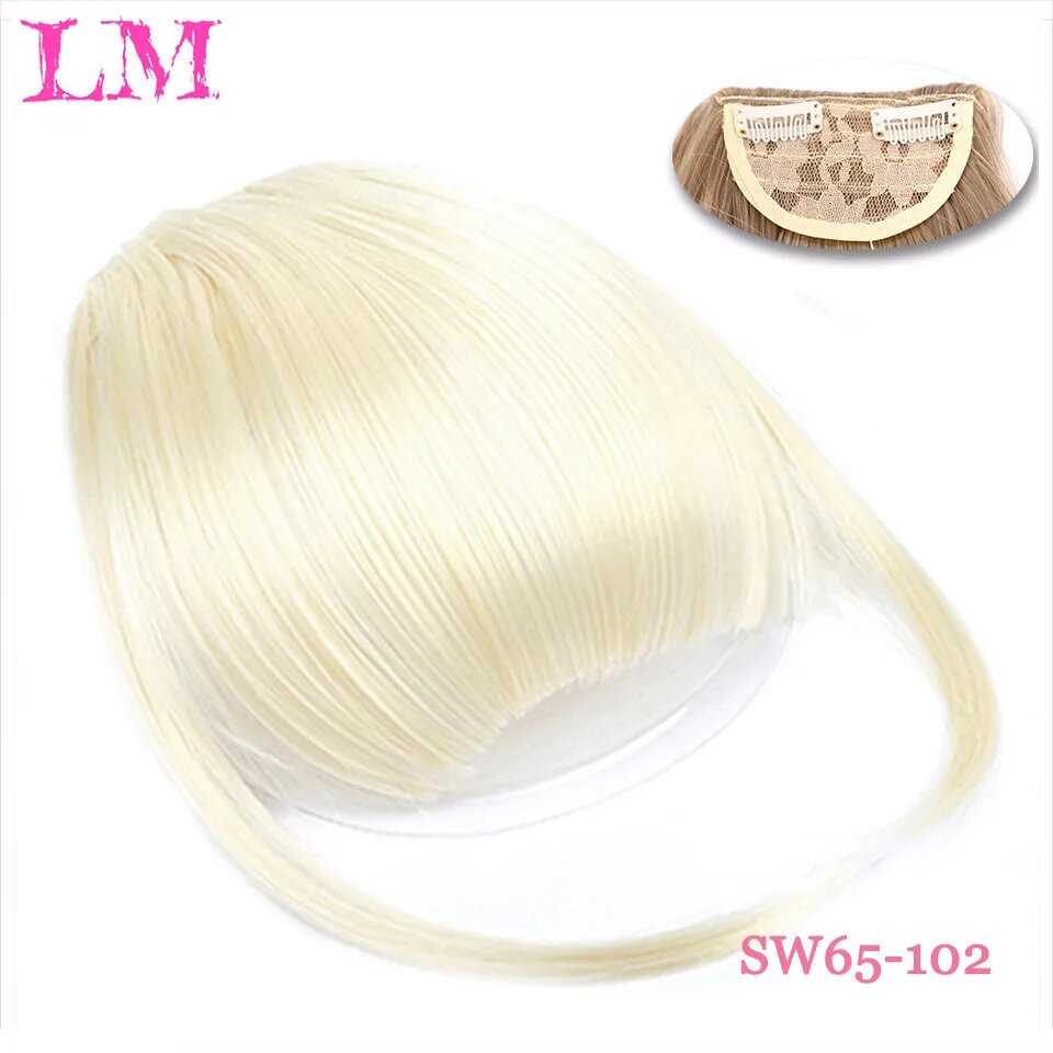 Челка клипса LIANGMO SW65-102, светлый блонд