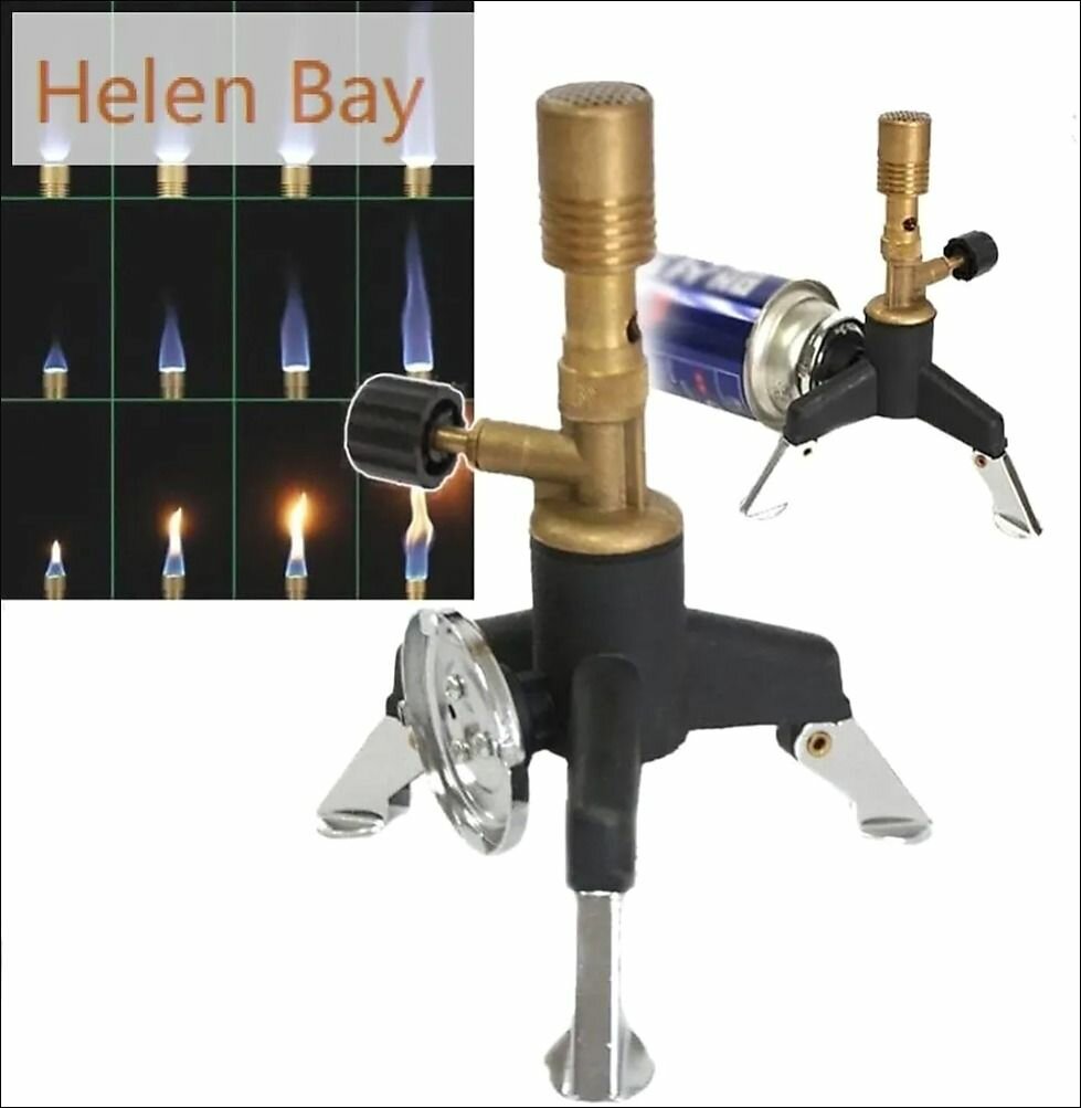 Портативная нагревательная и дезинфицирующая газовая паяльная лампа, безалкогольная горелка Бунзена
