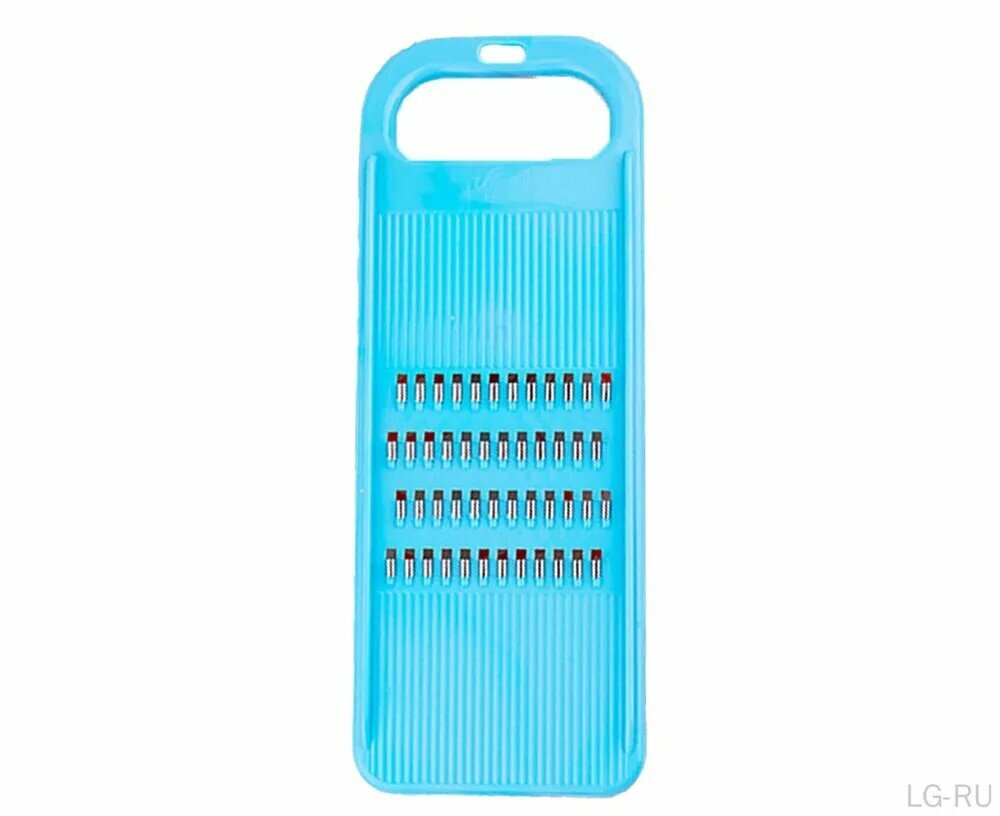 Измельчитель и терка для овощей с ярким синим цветом, удобный в использовании и хранении, идеальный помощник в кухне для быстрого подготовки продуктов