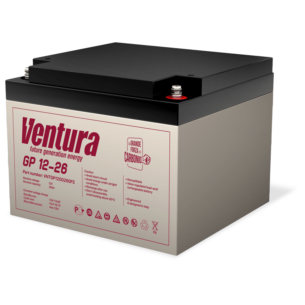 Аккумулятор VENTURA Аккумуляторная батарея Ventura GP 12-26 уц-3-1