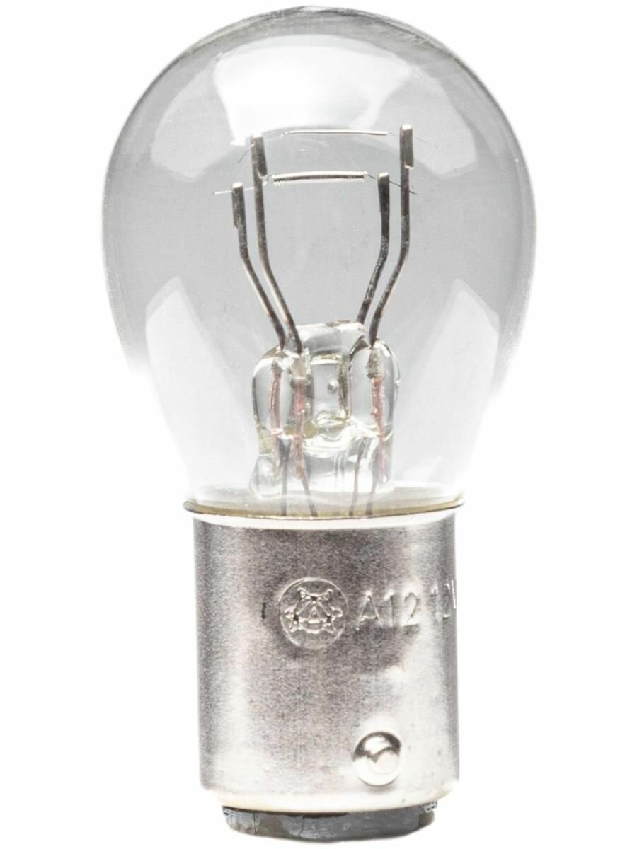 Автолампа накаливания P21/5W, 12 В, 21/5 Вт, BAY15D (большая, двухконтактная) (AVTOELECTRICA)