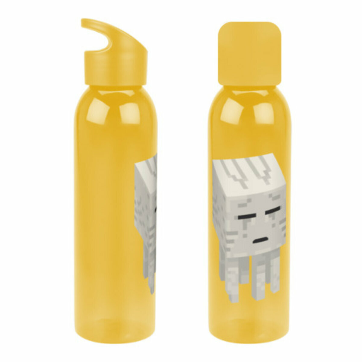 Бутылка для воды «гаст майнкрафт Ghast игрушка с гастом» (желтый)
