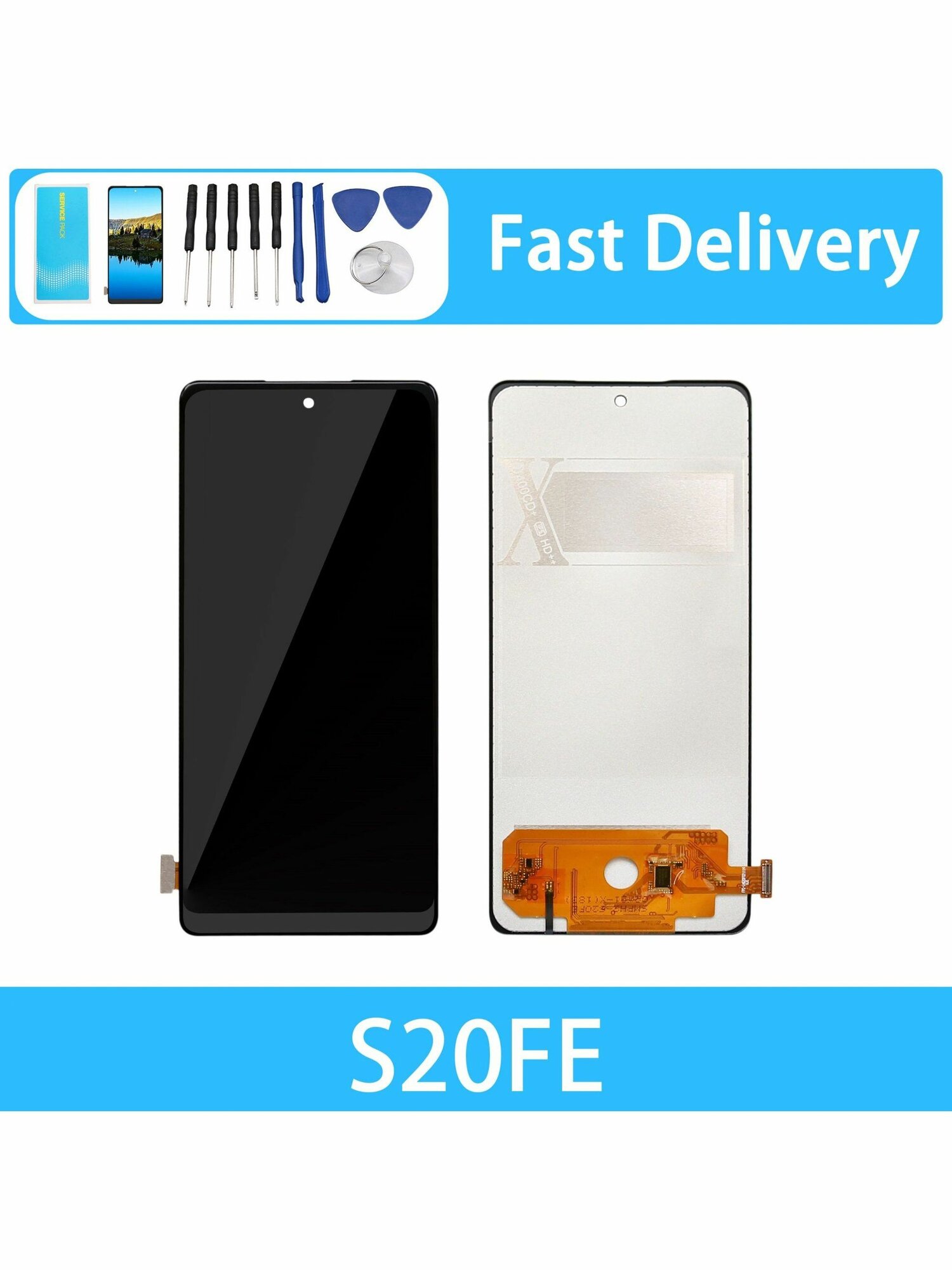 Дисплей для Samsung Galaxy S20 FE 5G в сборе с тачскрином