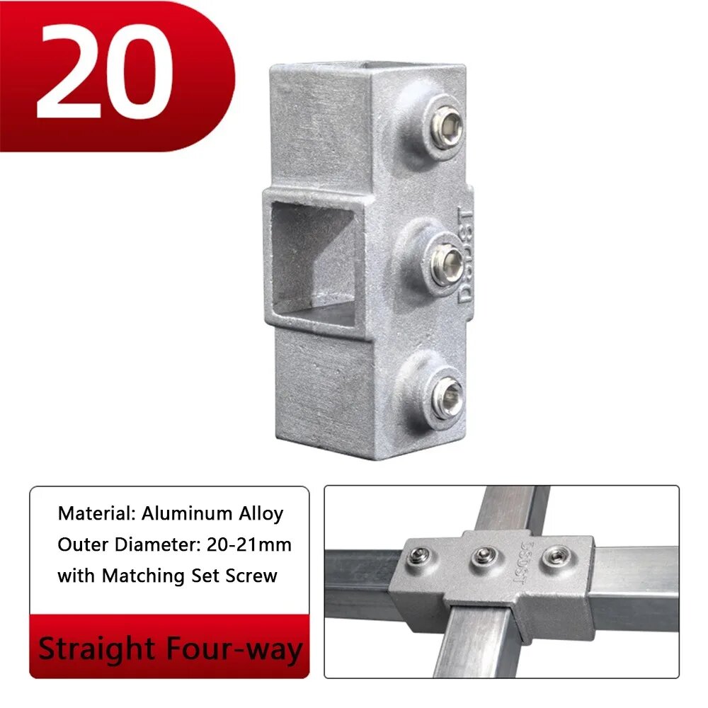 Трехсторонний соединитель для квадратных труб из алюминиевого сплава