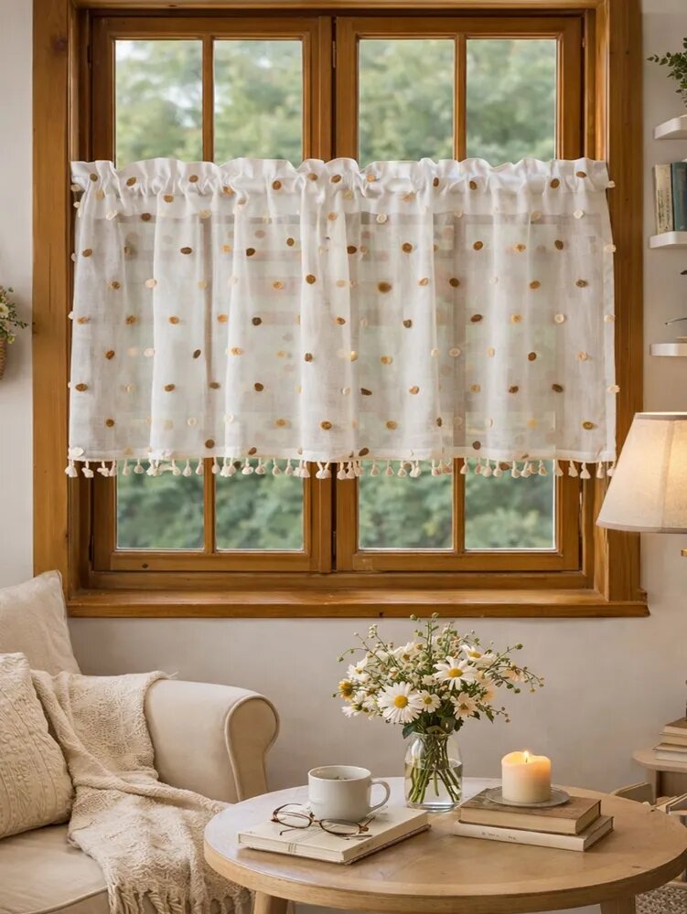 Ламбрекен портьера 45х100 см белый