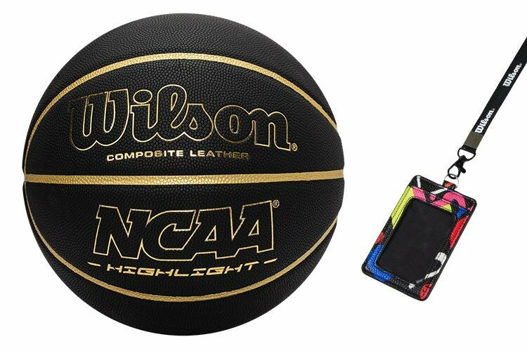 Баскетбольный мяч для тренировок унисекс Wilson NCAA Collection WIL000070 PU, черный, Size 7