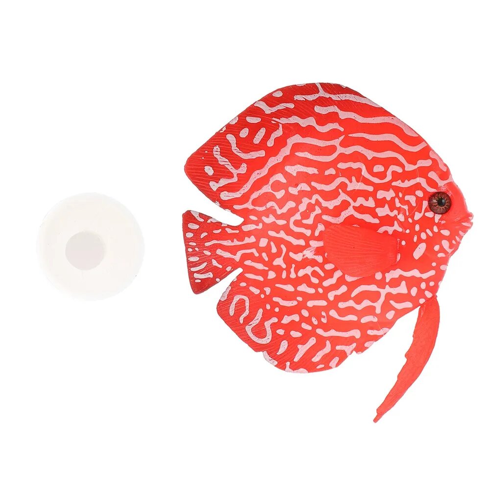 Светящаяся силиконовая рыба для аквариумного декора разноцветная