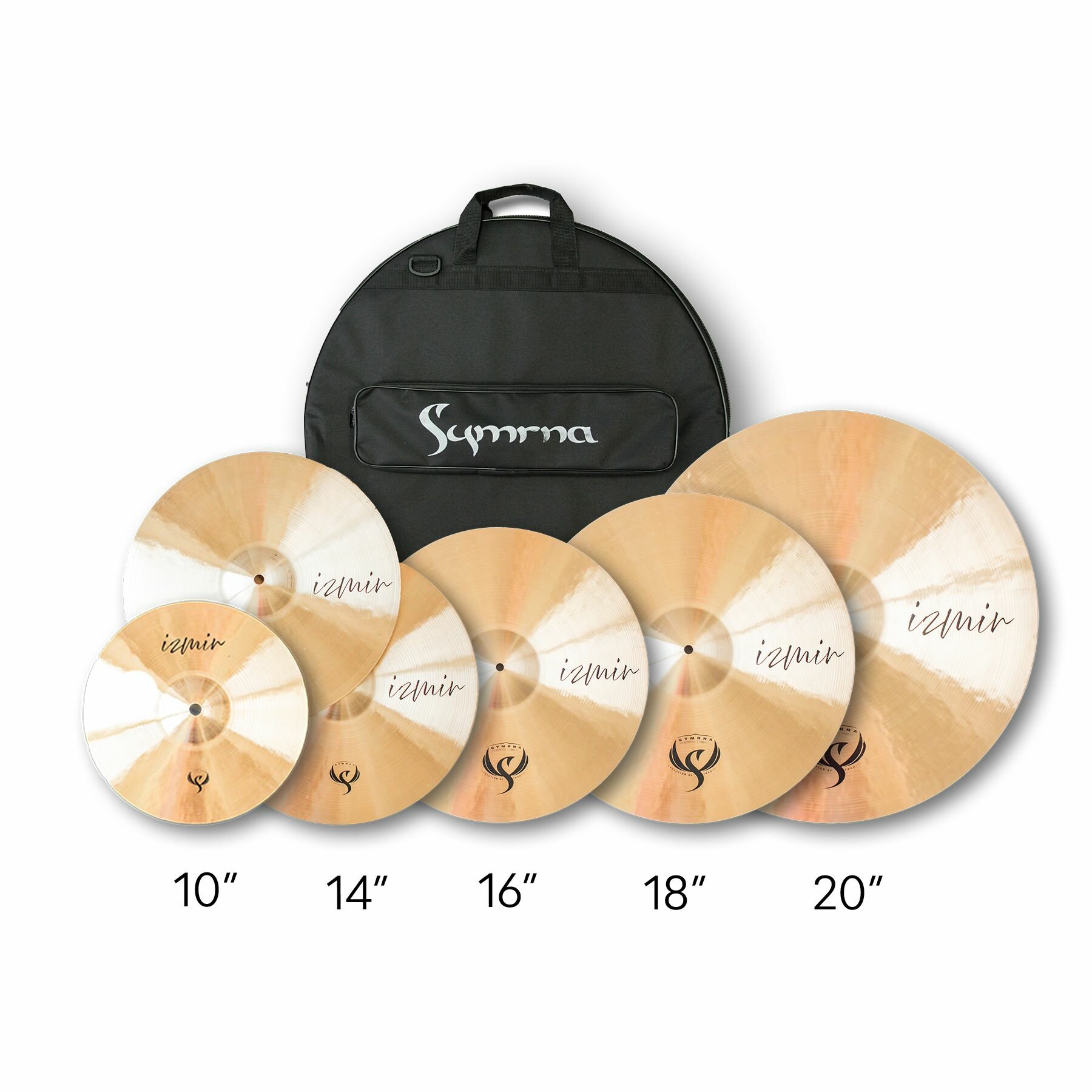 Тарелки для ударных Izmir Full Set Symrna Cymbals (10", 14", 16", 18", 20")