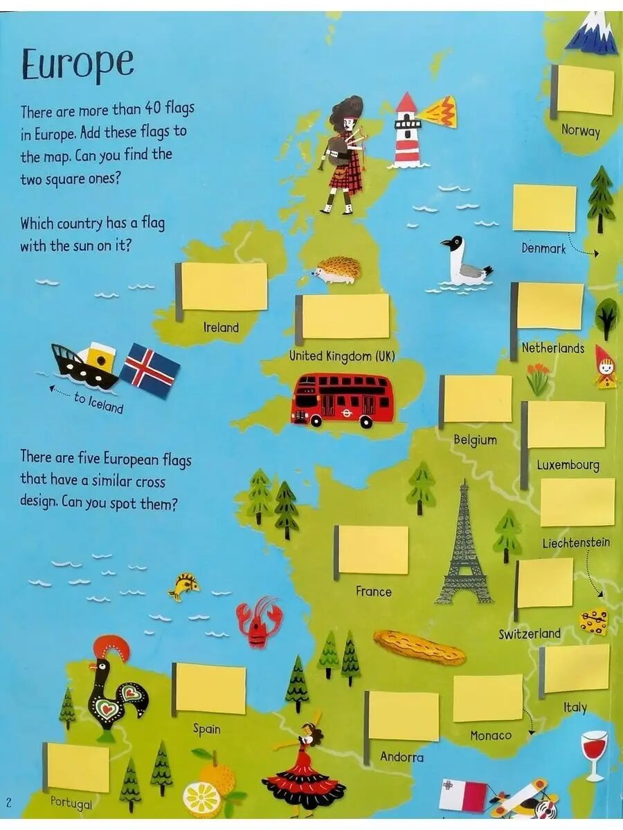First Sticker Book Flags | книги для детей — познавательная литература — фото 1