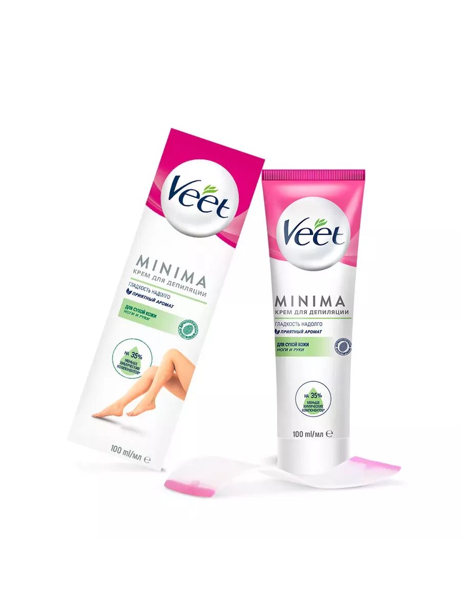 Veet MINIMA, крем для депиляции для сухой кожи, 100мл
