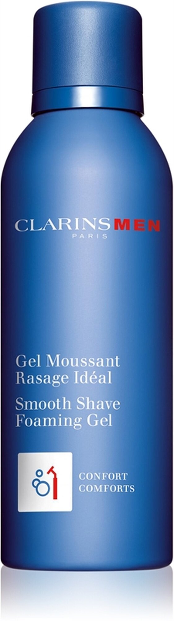 Clarins пенящийся мужской гель для бритья Gel Moussant Rasage Ideal, для всех типов кожи, 150 мл