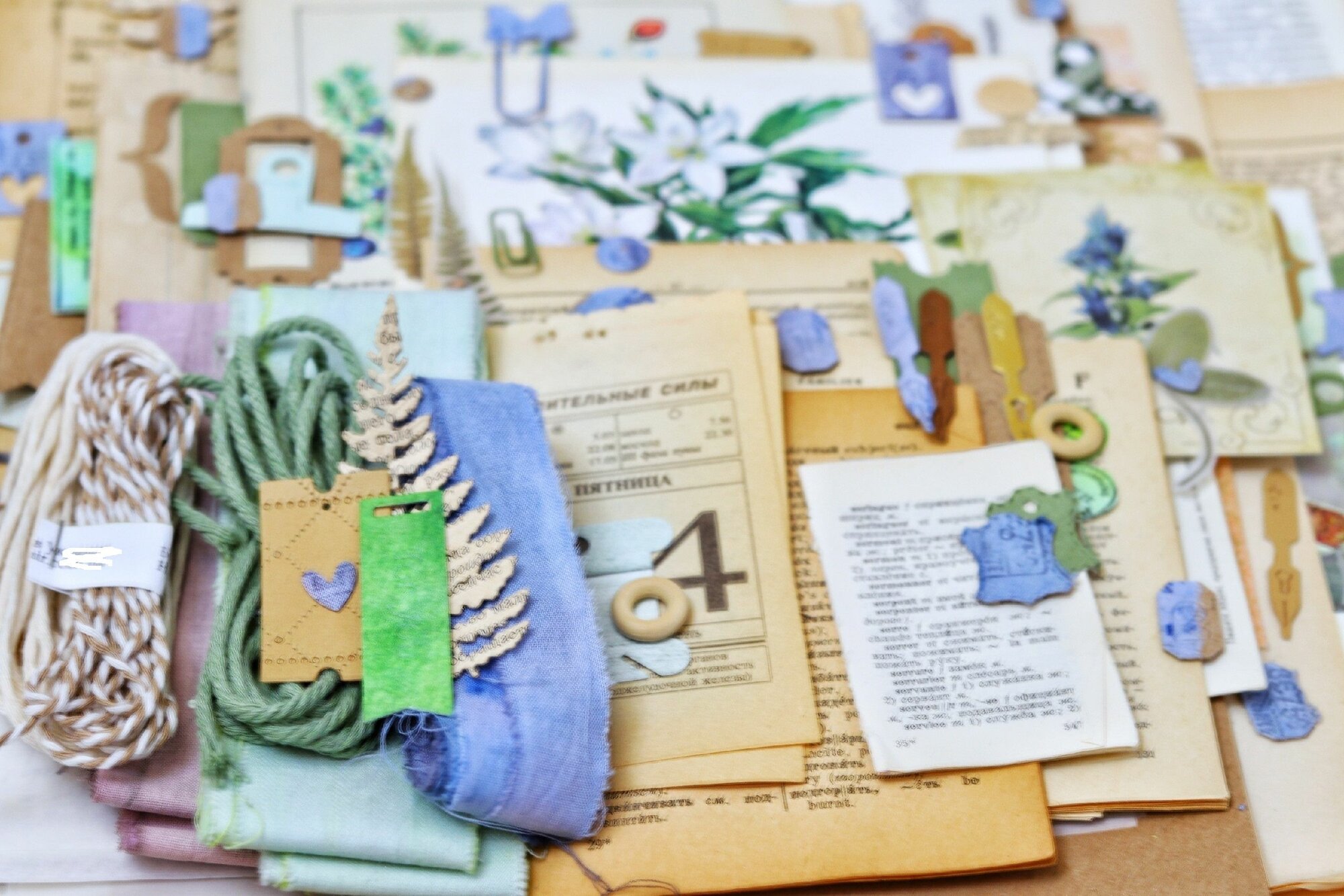 Набор материалов Ветреница Дубравная для скрапбукинга