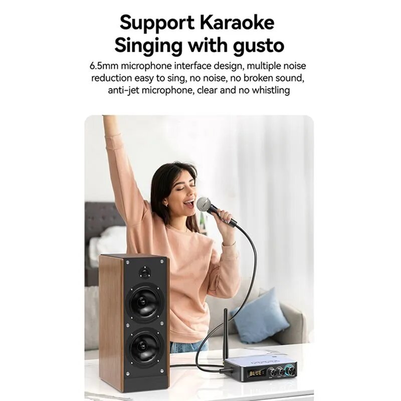 Lum Tebe NFC Bluetooth 5.1 Аудиоприемник Передатчик Коаксиальный Беспроводной бас ВЧ Музыкальный адаптер FM-радио (M9 Pro)