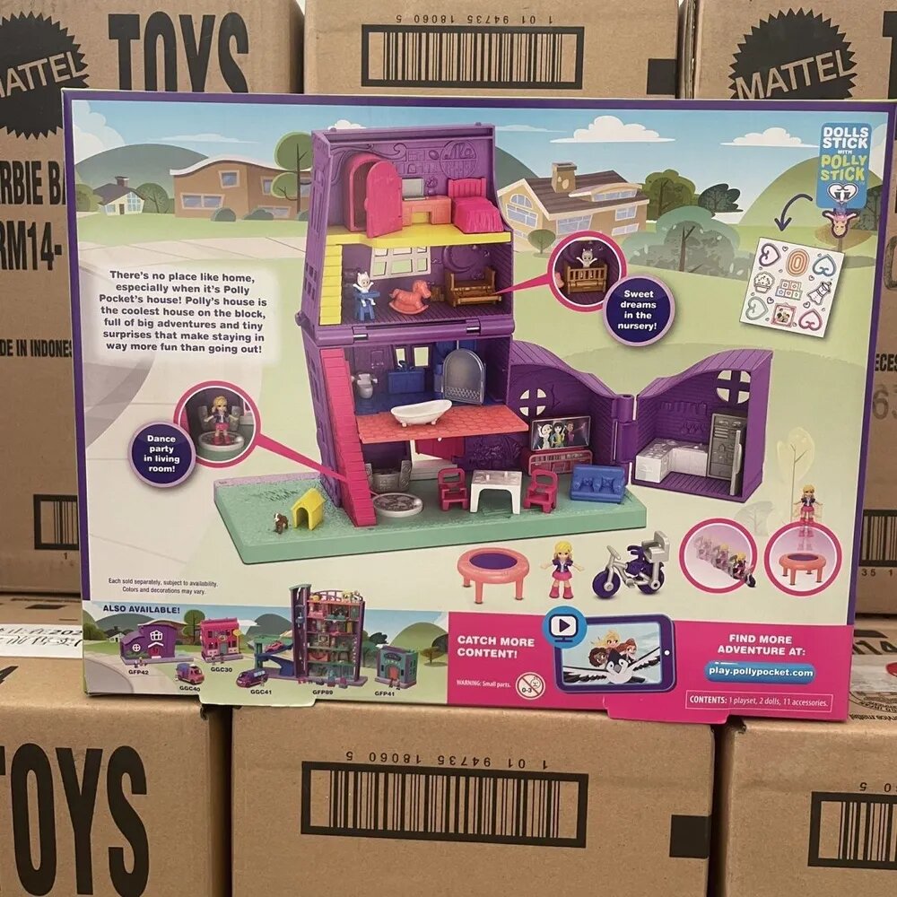Polly Pocket Набор Pocket House микро кукла игрушки для девочек 4+ — фото 1