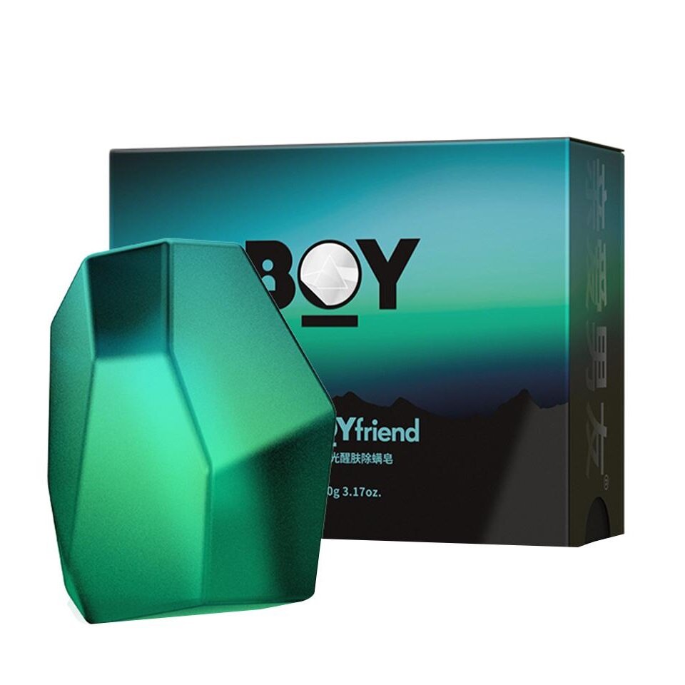 Мыло мужское DearBoyFriend Aurora 5730708, увлажняющее для контроля жирности очищающее, 90г