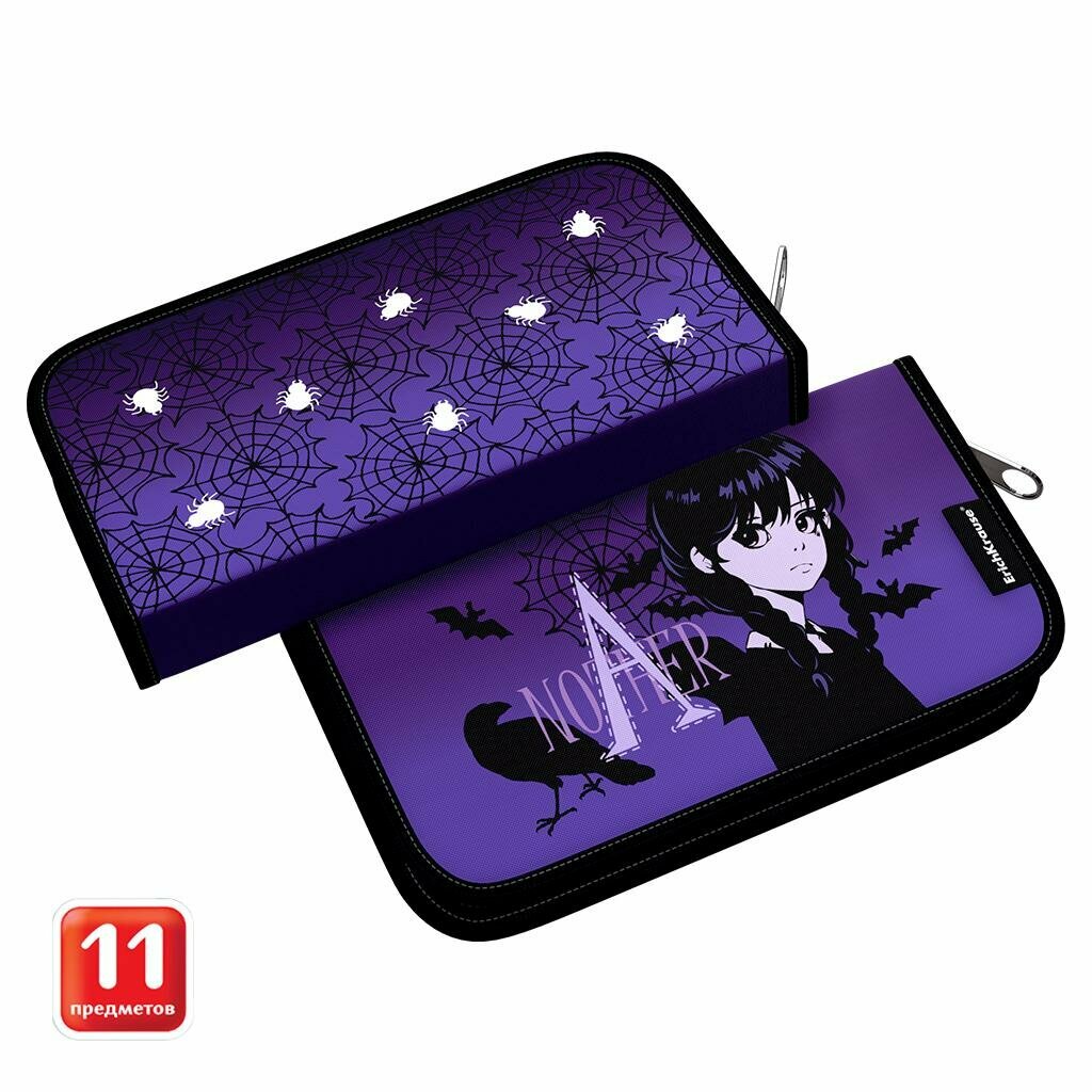 Пенал-книжка ErichKrause 110x205x25мм с наполнением 11 предметов, износостойкий дизайн