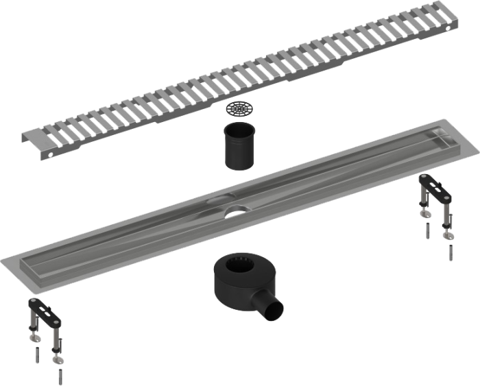 Душевой трап (лоток) Timo Drain Systems DS230109/01 900 вставка lines, сатин