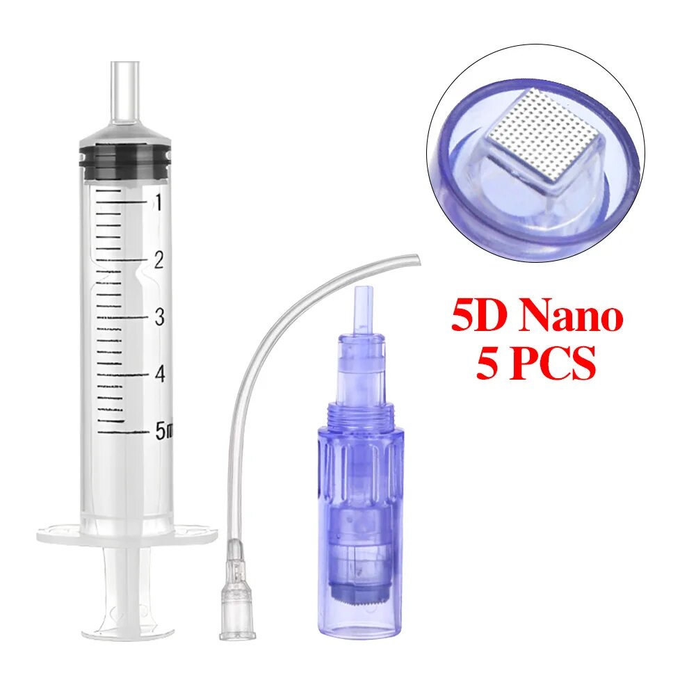 5D Nano Микроигольные картриджи для мезотерапии, 5 шт