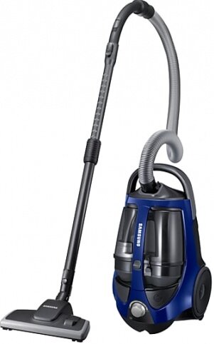 Пылесос мощный Samsung SC8836, 2200 Вт, для дома, синий Ростест (EAC)