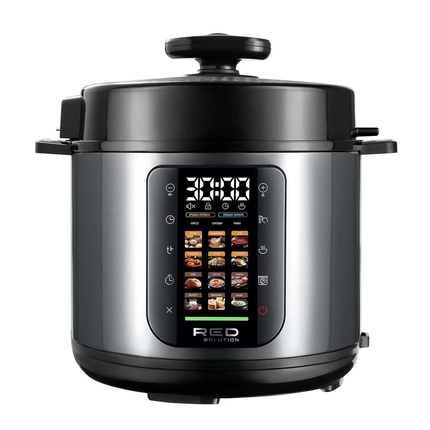 Мультиварка-скороварка RED Colorsense PM4000, 6 л, покрытие чаши антипригарное, мощность 1000 Вт, 15 программ, пароварка