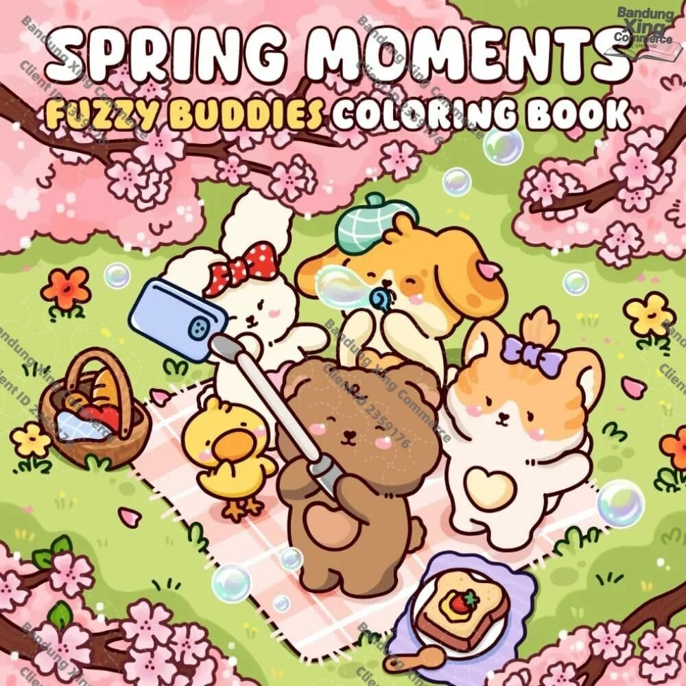 Раскраска антистресс для взрослых и подростков Coco Wyo -SPRING MOMENTS 70