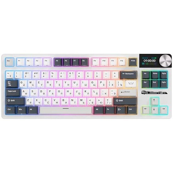 Клавиатура Royal Kludge RK S85, белый/серый (6977576550816)