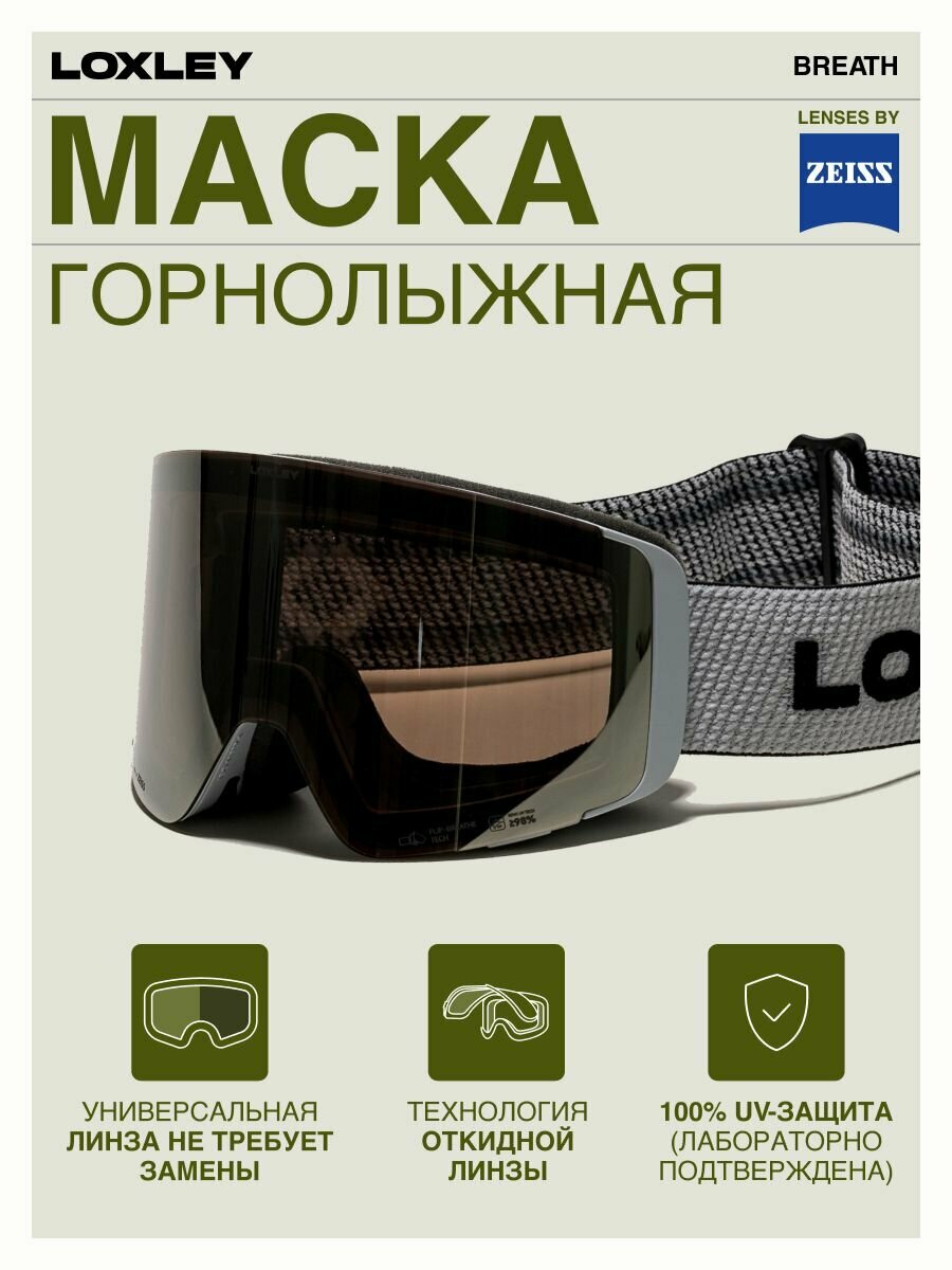 Маска сноубордическая - горнолыжная BREATH