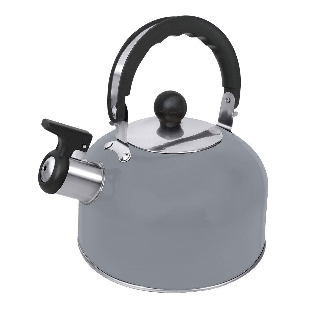 HOME ELEMENT HE-WK1603B NEW светло-серый матовый чайник со свистком