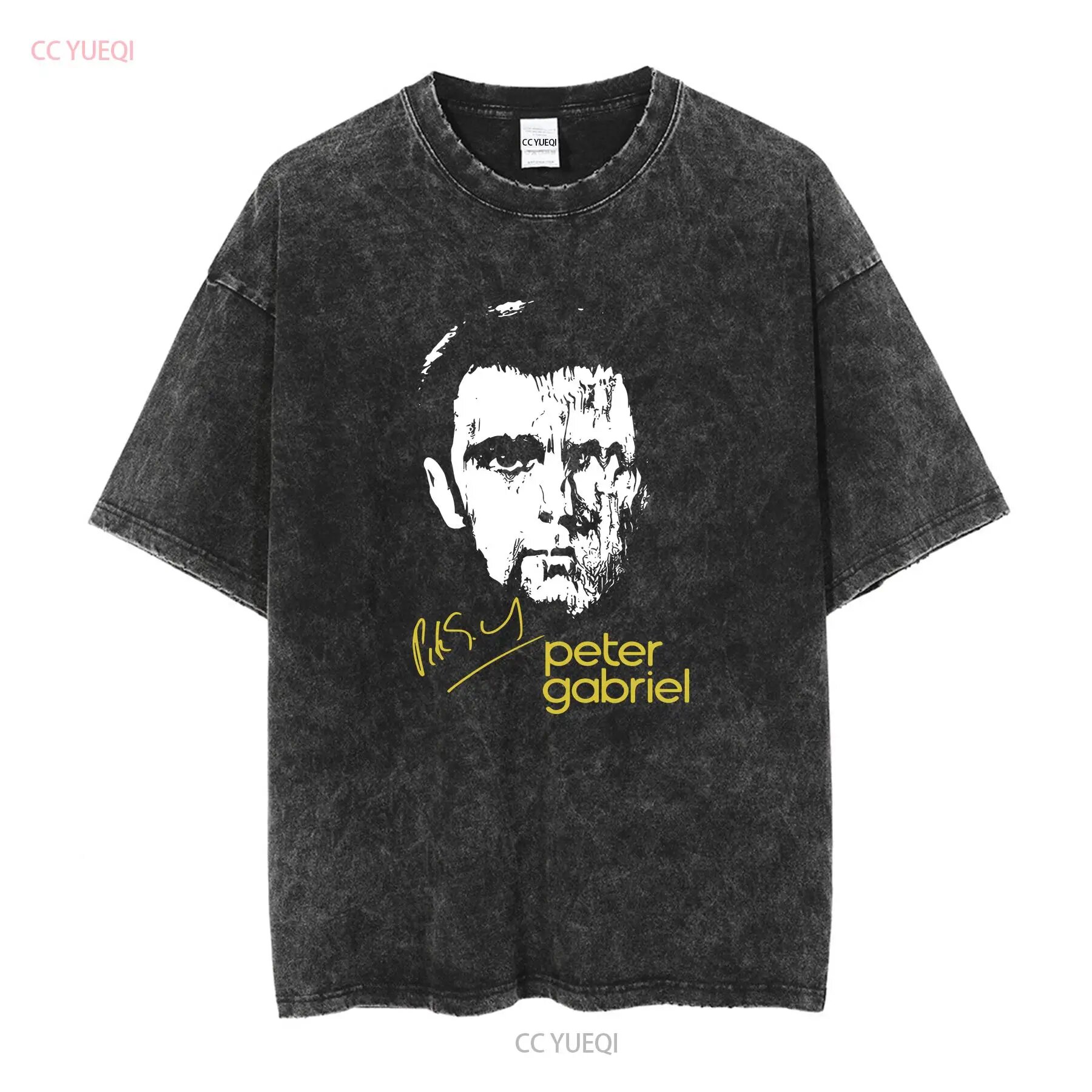 Фирменная футболка Peter Gabriel S 5XL NL2788, винтажная стираная дизайнерская одежда, слегка дышащая, мягкая растянутая графика