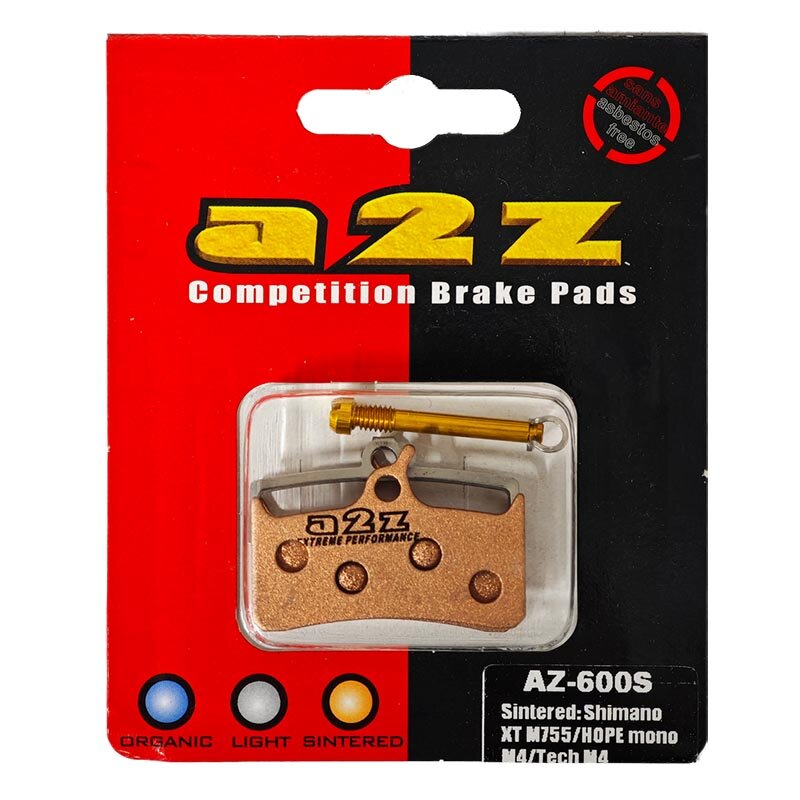 A2Z Металлические тормозные колодки A2Z для тормозов Shimano XT BR-M755, Grimeca system8, SRAM Mech. 9.0