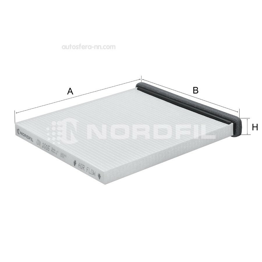NORDFIL CN1016 Фильтр салона Mazda 3 (BM) 6 (GJ GL) CX-5 (KE GH)