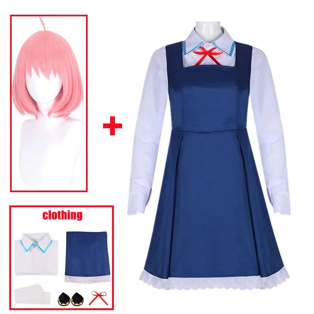 Косплей костюм Аня Форгер из Spy x Family Синий, M, A8