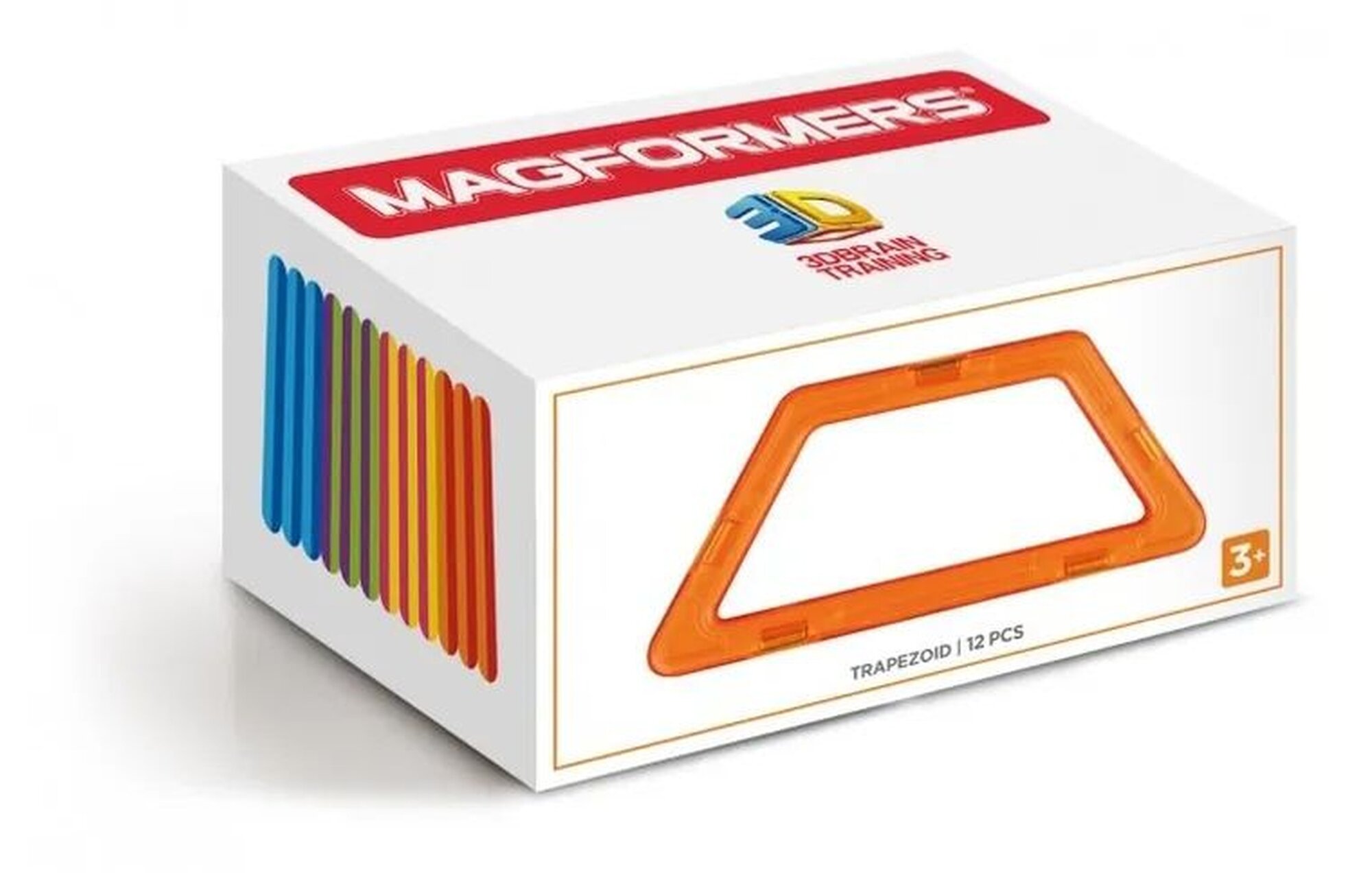 Конструктор Magformers trapezoid - Набор магнитных трапеций, 12 штук - Магформеры 553212
