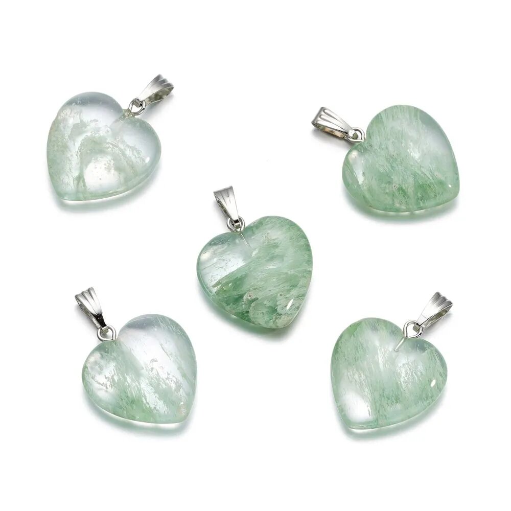 Кулон Сердце из хрустальное стекло 1шт 20*22.3MM.