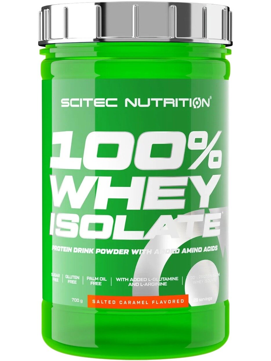 Изолят протеина Scitec Nutrition 100% Whey Isolate 700 г, Соленая карамель