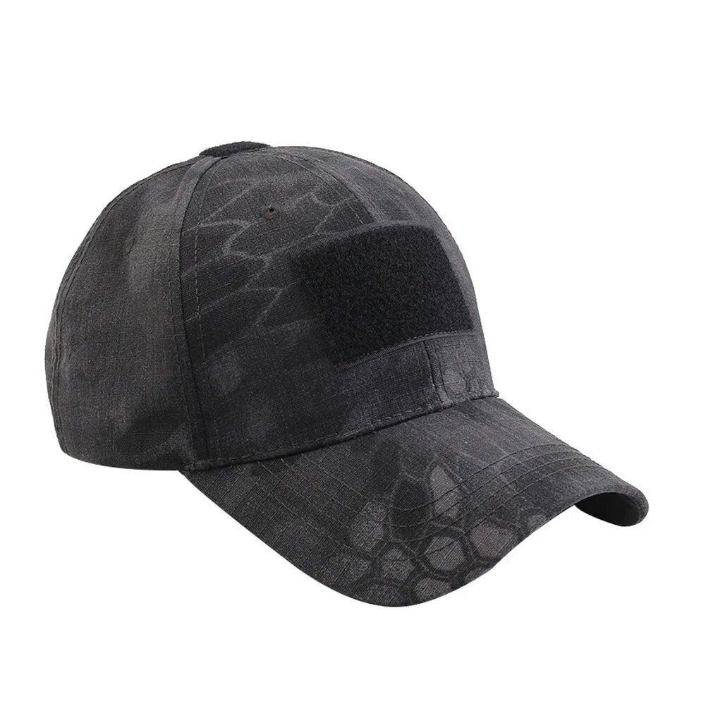 Уличные камуфляжные бейсболки, регулируемые кепки, тактические кепки Черный, herringbone patternA