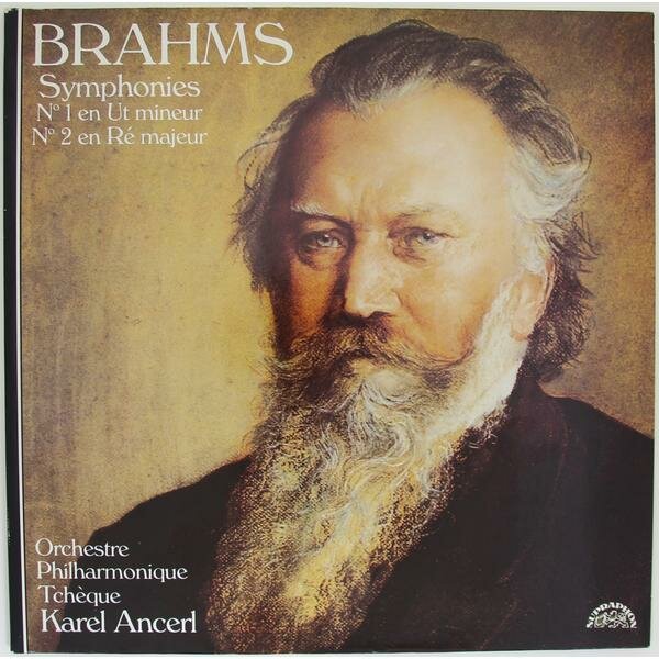 Винтажная виниловая пластинка BRAHMS - SYMPHONIES № 1 EN UT MINEUR, № 2 EN RE MAJEUR (KAREL ANCERL)
