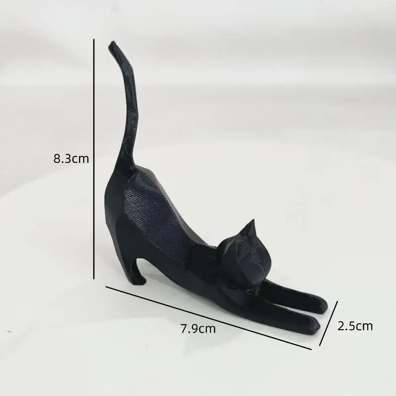 Скульптура кошки YOWEI Черный, Black